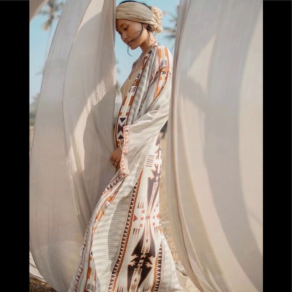 Lena Vie Boutique | Swim | Western Boho Aztec Tribal Cotton Kimono ...